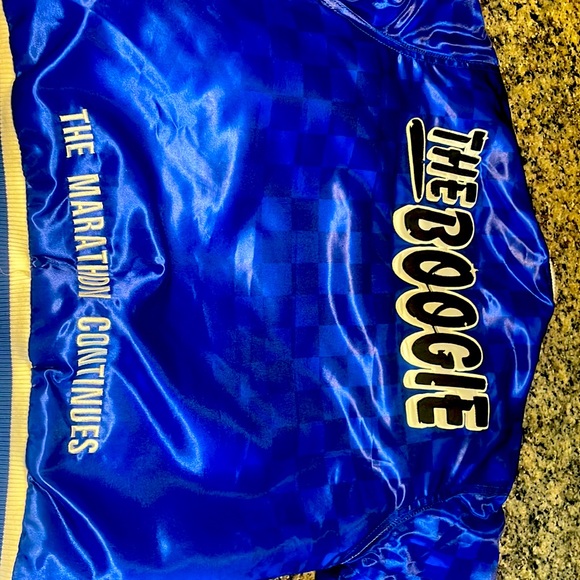 Jackets & Coats | Designer Jacket Thick Royal Blue White And Black ...